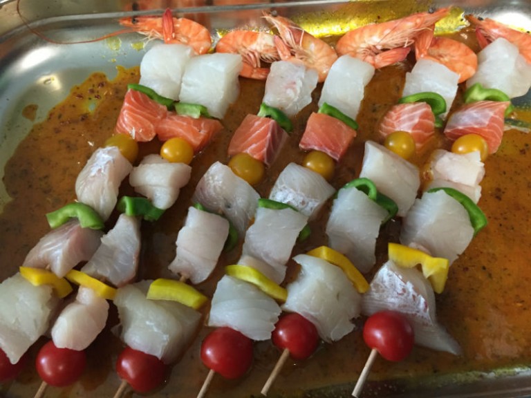brochette 3 poissons - Armor Pesked